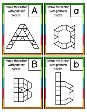 Alphabet Letter Building Task Cards - Letter Formation Activity | Made ...
