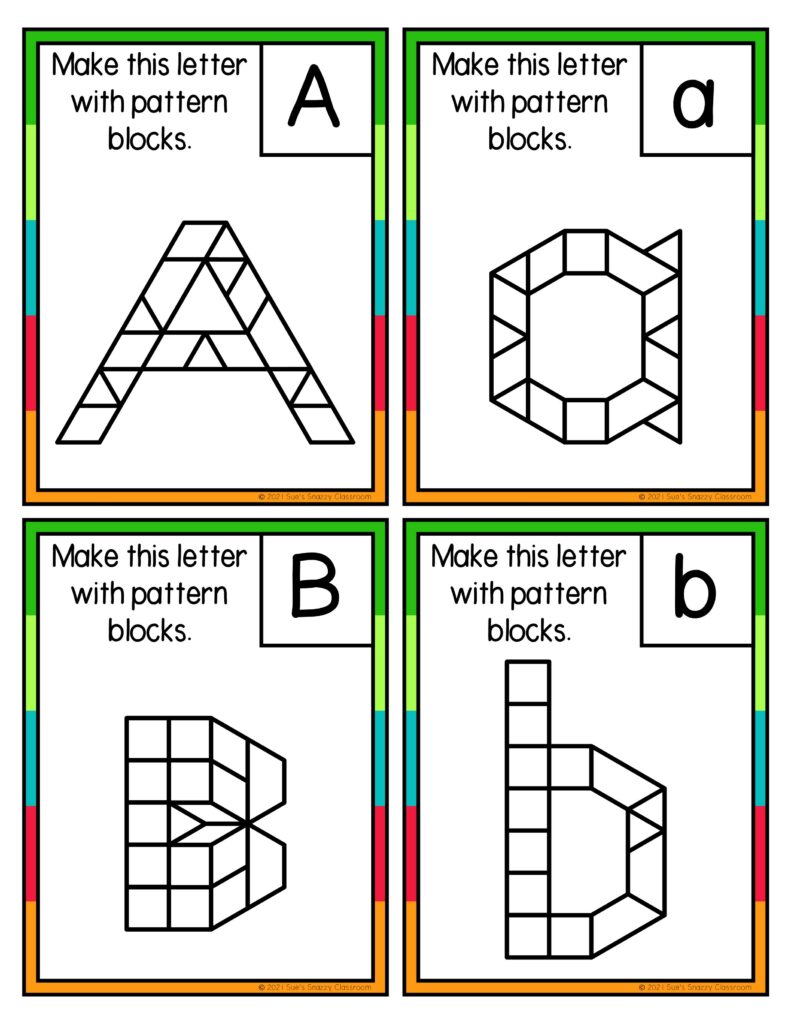 Alphabet Letter Building Task Cards - Letter Formation Activity | Made ...