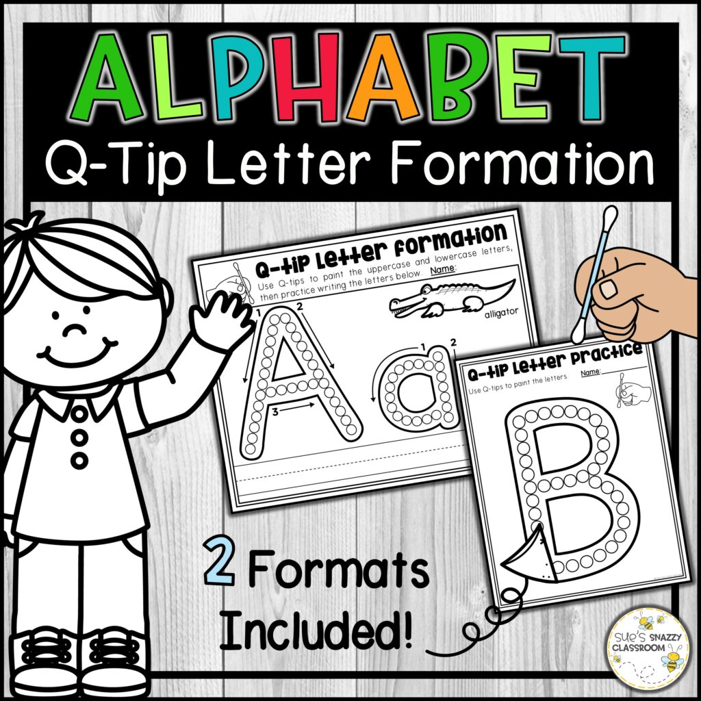 Alphabet Q-Tip Painting | ABC Letter Formation | Fine Motor Skills ...