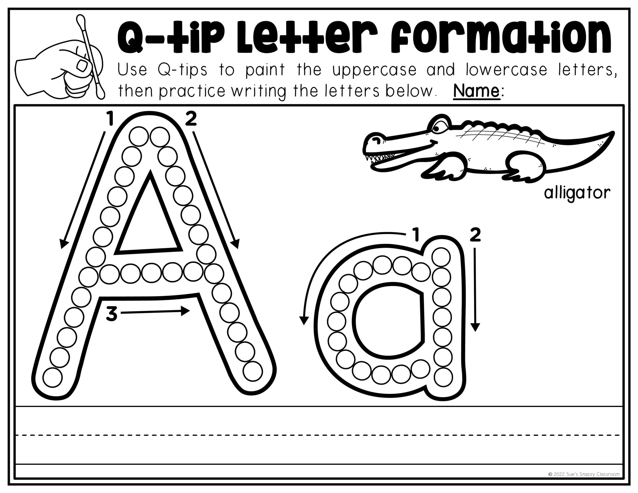 Alphabet Q-Tip Painting | ABC Letter Formation | Fine Motor Skills Activity | Made By Teachers