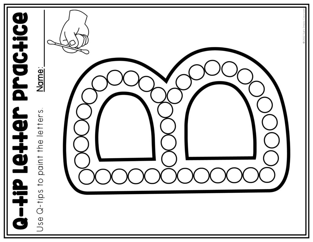 Alphabet Q-Tip Painting | ABC Letter Formation | Fine Motor Skills ...