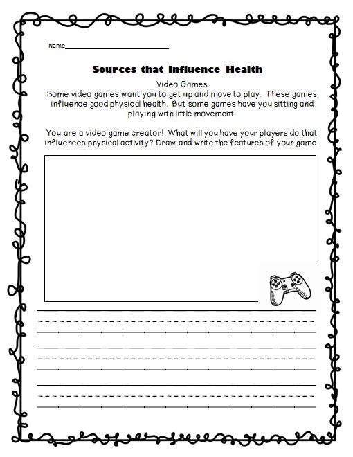 First Grade Health STANDARD 2 - Analyze Influences | Made By Teachers