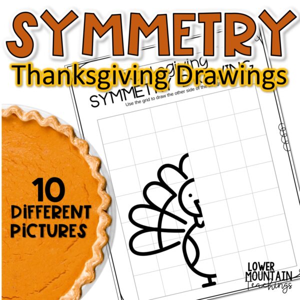Symmetry Drawings Thanksgiving Themed | Made By Teachers
