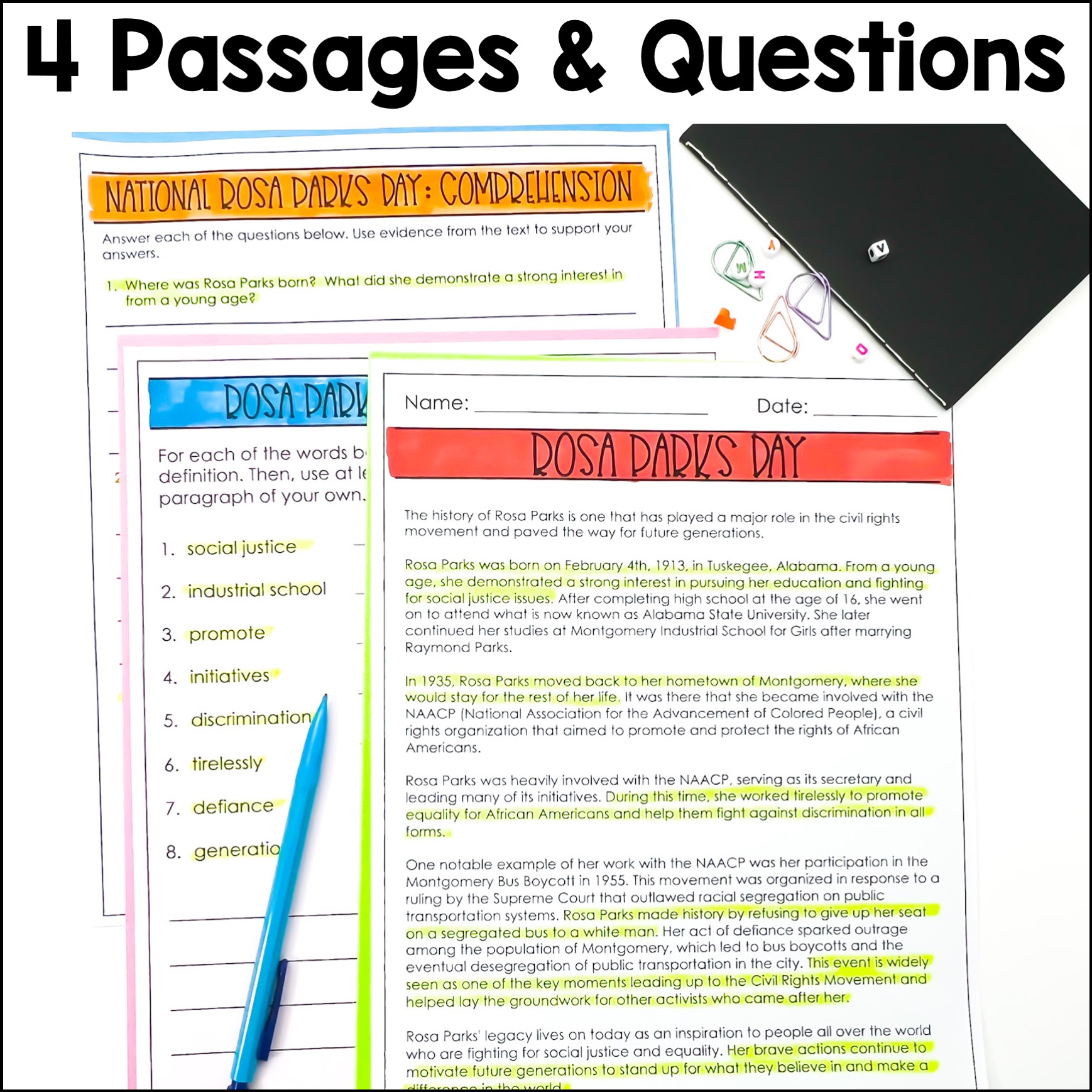 December Reading Comprehension Passages | Monthly Reading Passages ...