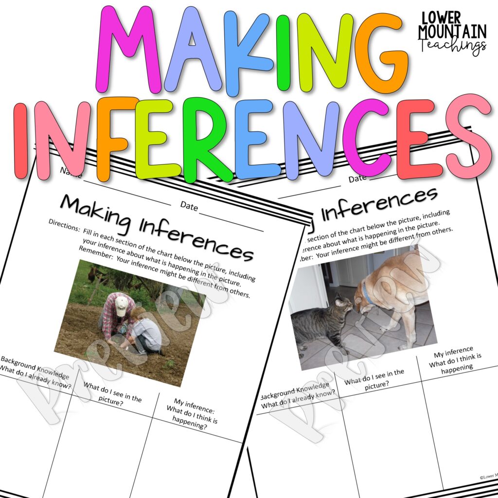 Making Inferences From Pictures Digital and Paper | Made By Teachers