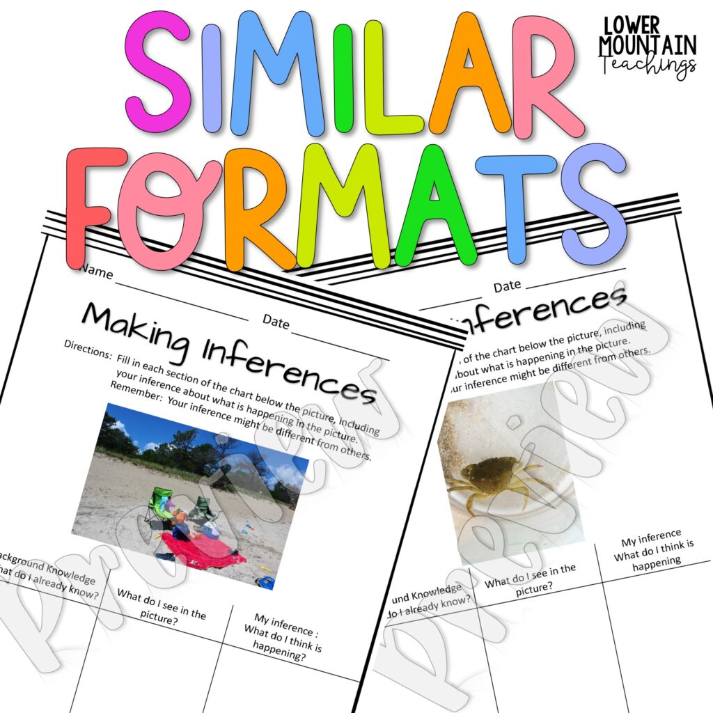 Making Inferences From Pictures Digital and Paper | Made By Teachers