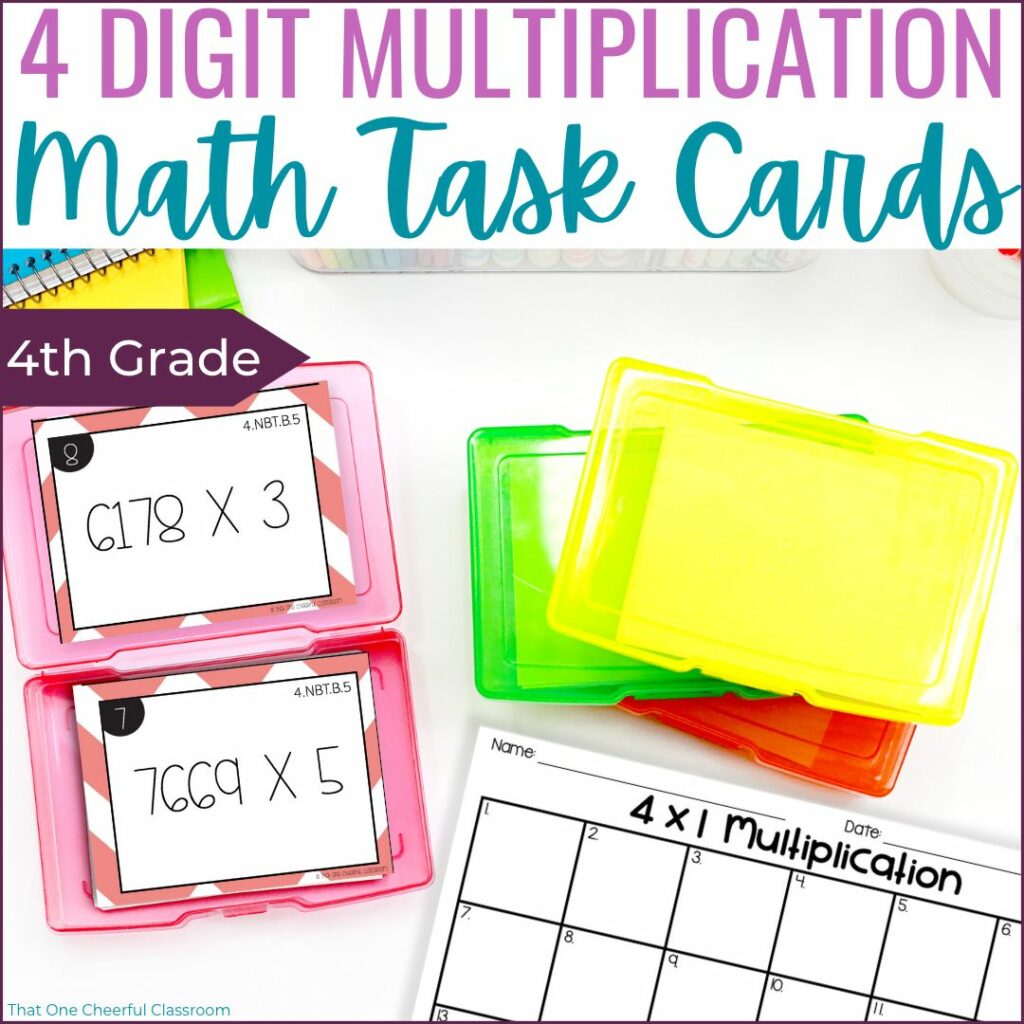 4th Grade 2 Digit by 2 Digit Multiplication Math Scavenger Hunt ...