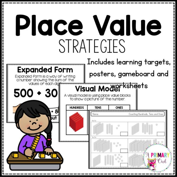 Place Value Strategies Worksheets Posters Second Grade | Made By Teachers