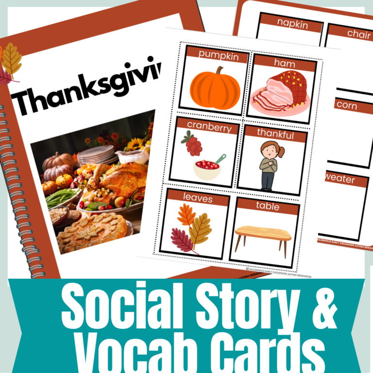 Thanksgiving Mini Unit Ideal for Teaching Table Manners Autism ...