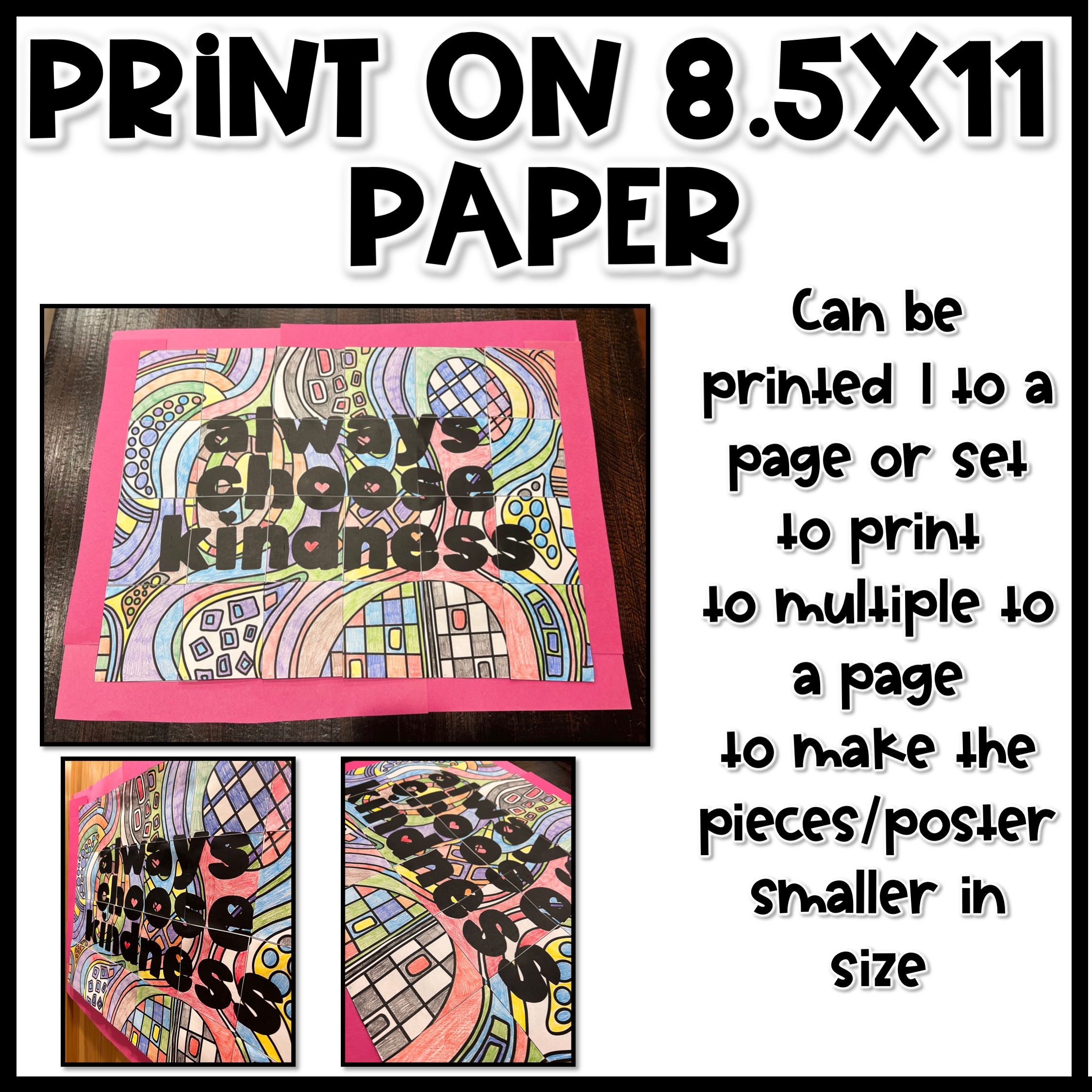 Class Collaborative Poster Always Choose Kindness Activity | Made By ...