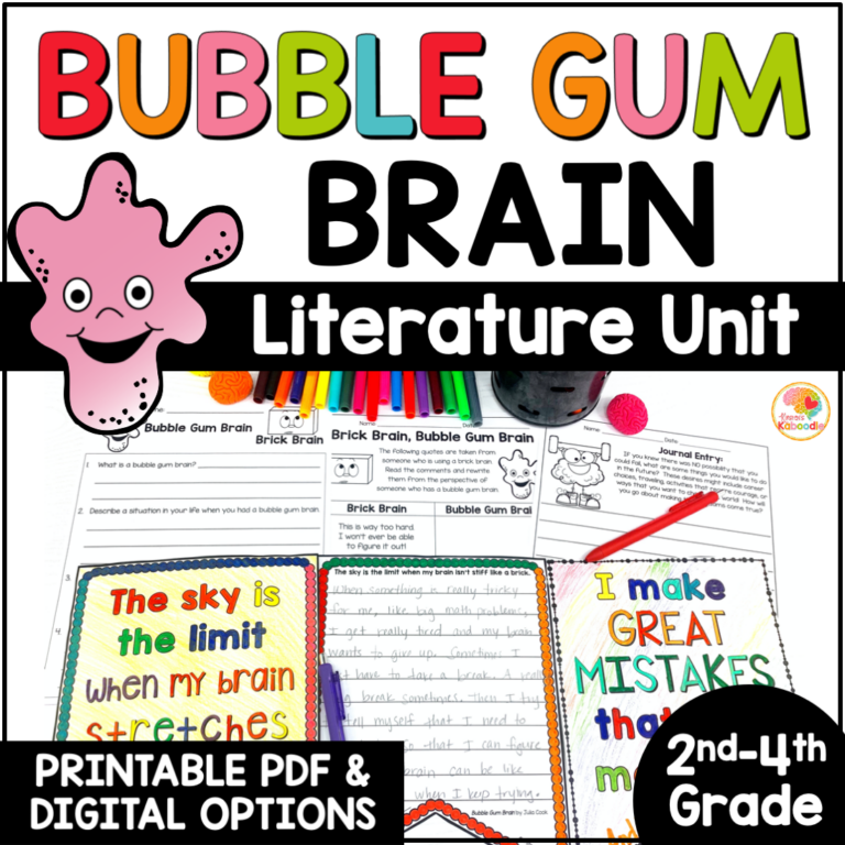 Bubble Gum Brain by Julia Cook Activities | Made By Teachers