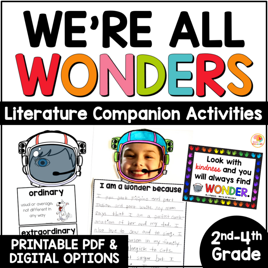 We're All Wonders by R.J. Palacio Activities | Made By Teachers
