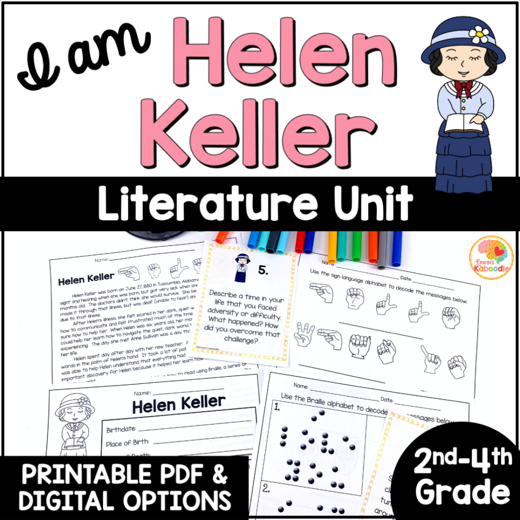 I am Helen Keller by Brad Meltzer Activities | Made By Teachers