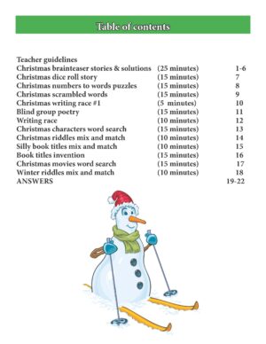 CHRISTMAS BRAIN TEASER MYSTERY STORIES, RIDDLES & PUZZLES FOR MIDDLE ...