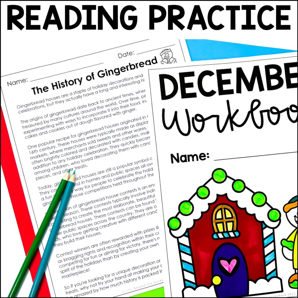 December Math and Reading Packet | 3rd Grade Christmas Math & Reading ...