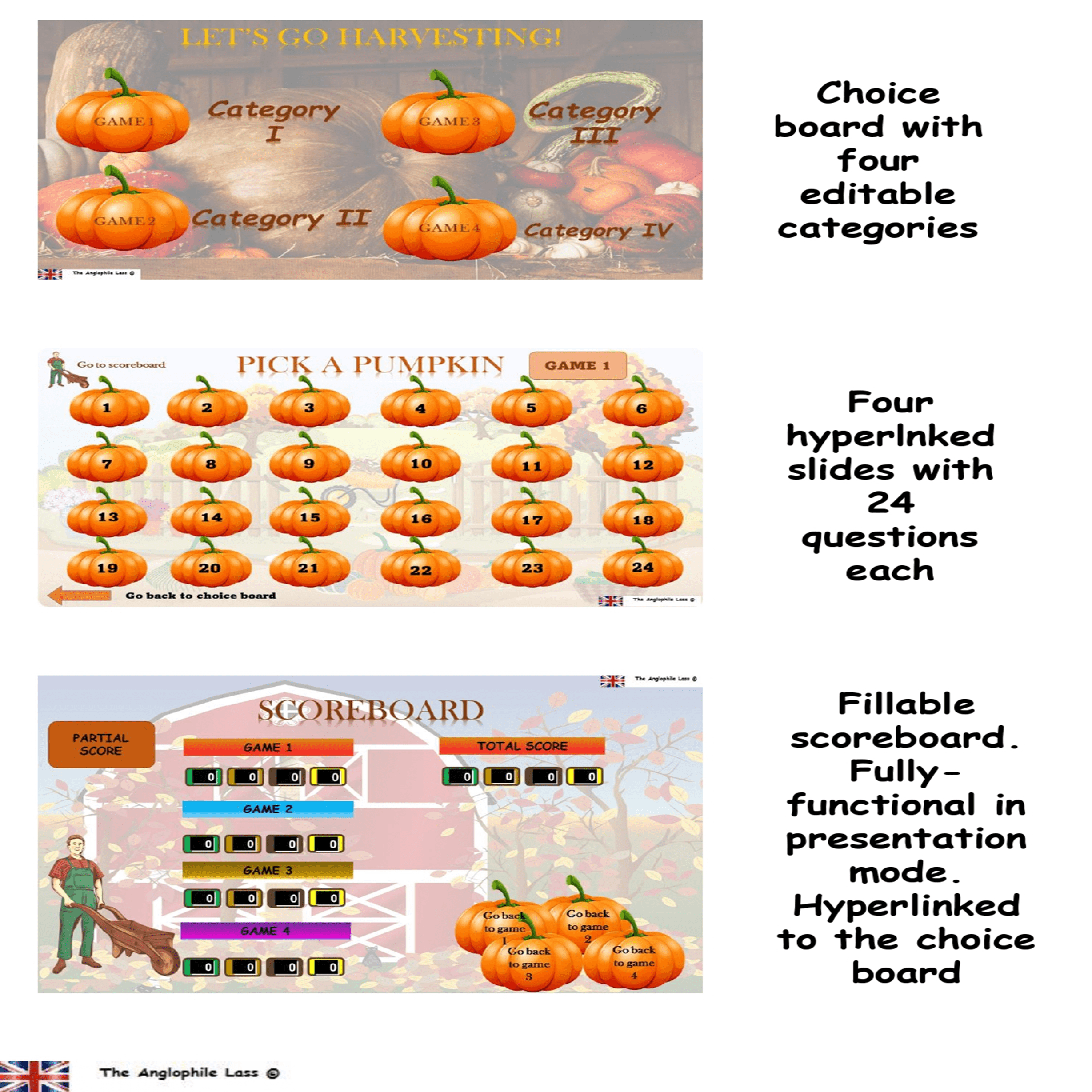 Pumpkin game template | AUTUMN | FALL | ALL SUBJECTS | | Made By Teachers