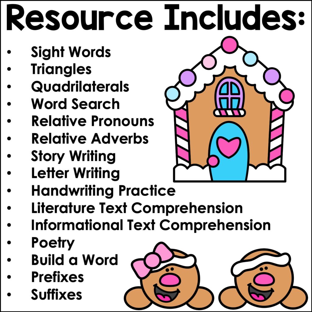 December Math and Reading Packet | 4th Grade Christmas Math & Reading ...