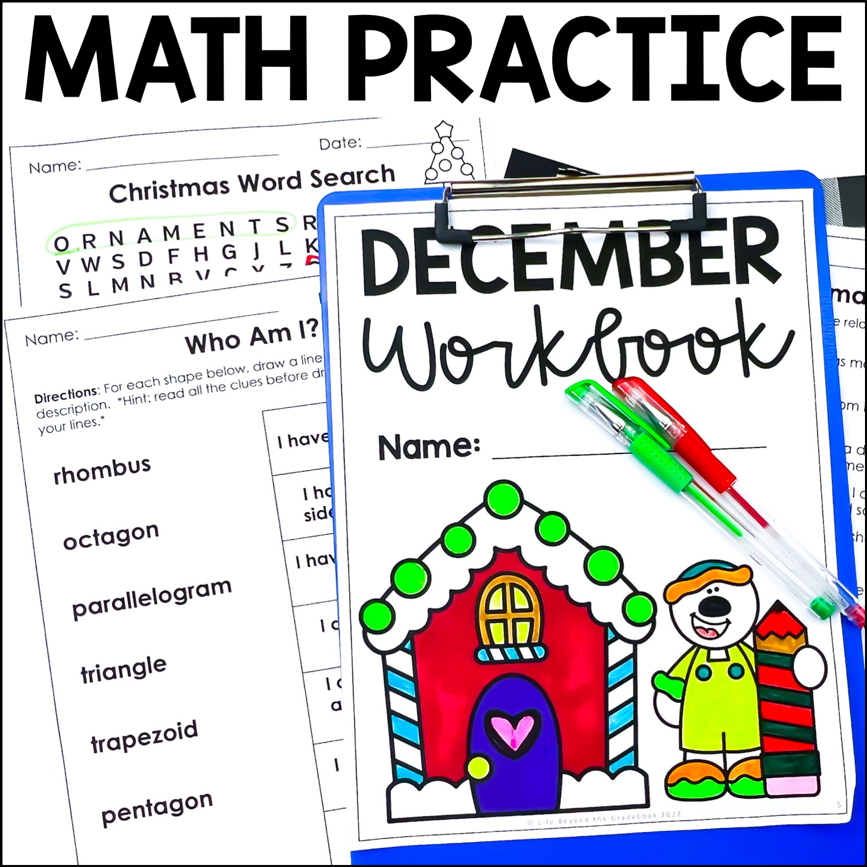 December Math and Reading Packet | 4th Grade Christmas Math & Reading ...