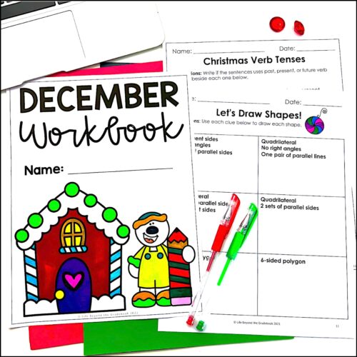 December Math and Reading Packet | 5th Grade Christmas Math & Reading ...
