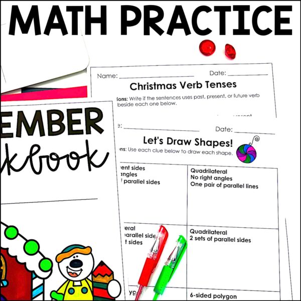 December Math and Reading Packet | 5th Grade Christmas Math & Reading ...