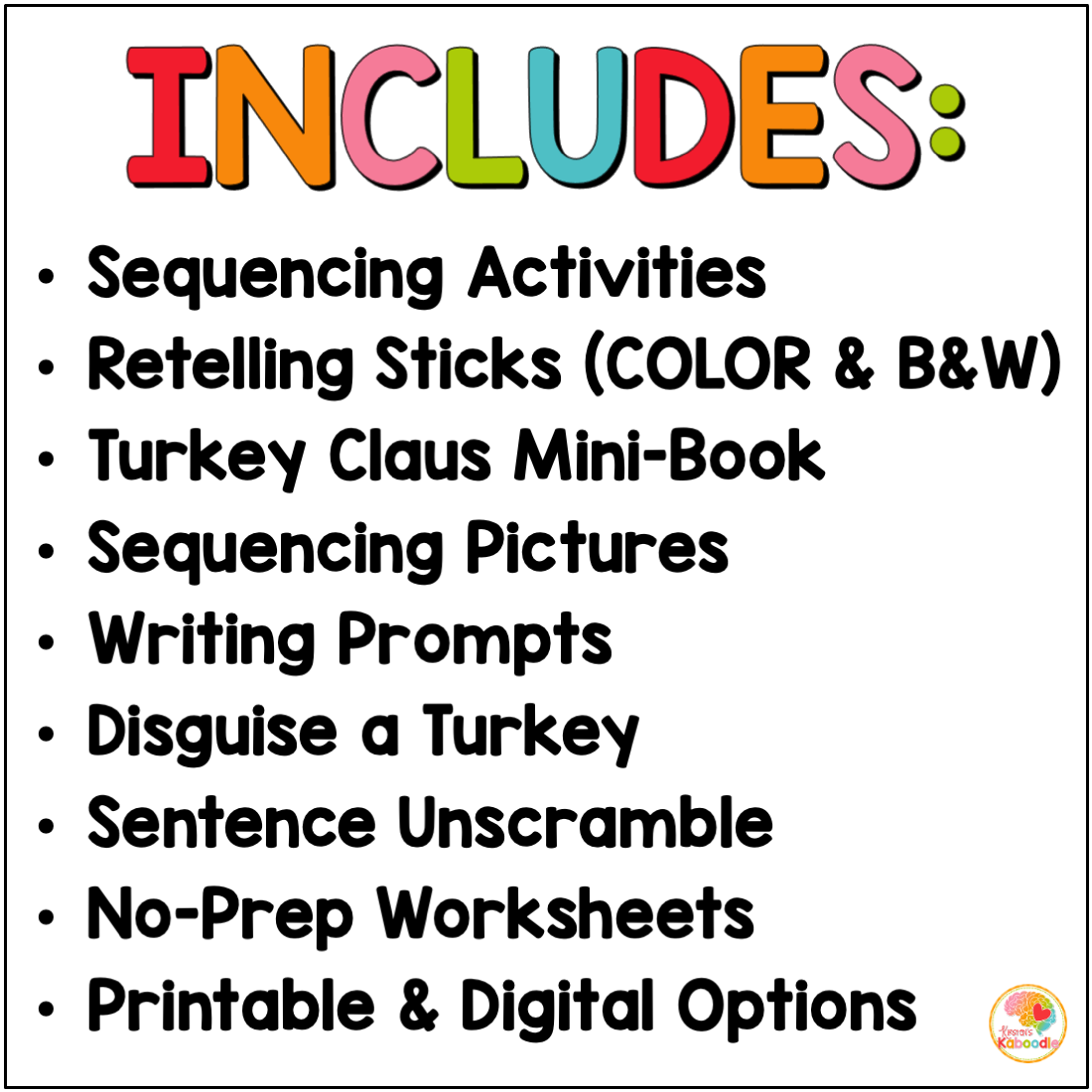 Turkey Claus by Wendi Silvano Literature Unit Activities | Made By Teachers