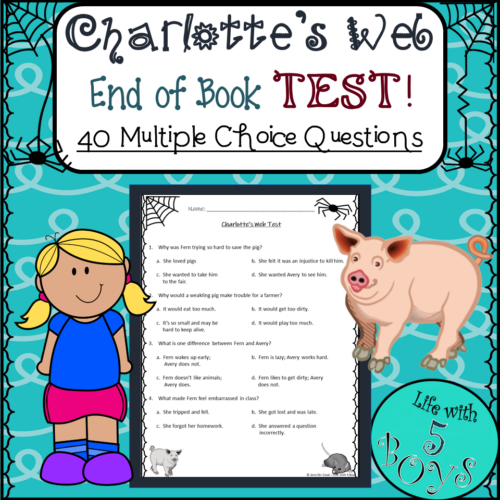 Charlotte's Web Test | Made By Teachers