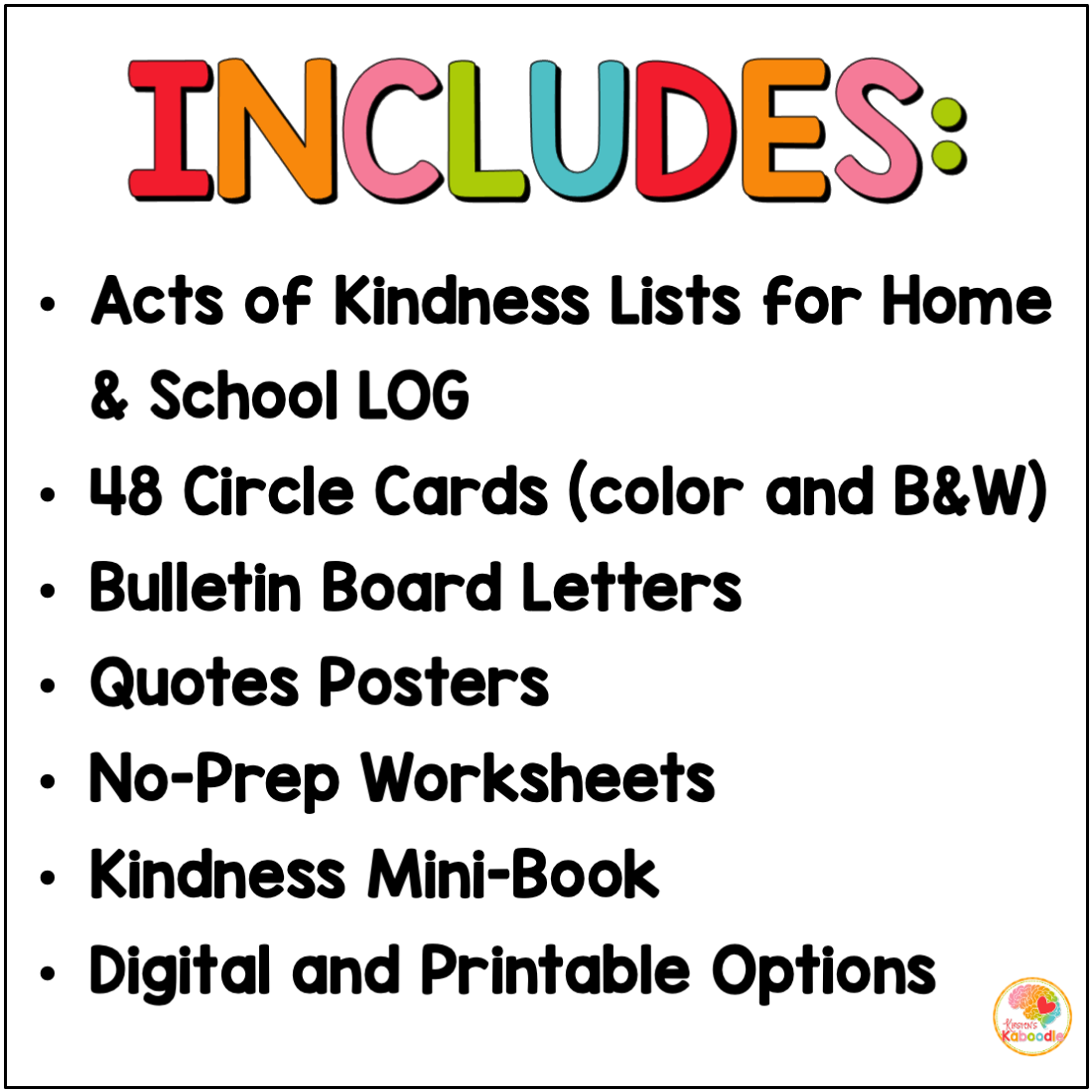 Kindness Activities: Can Use with Be Kind by Pat Miller Literature Unit ...