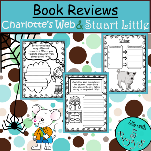 Charlotte's Web and Stuart Little Activities Book Reviews - Made By ...