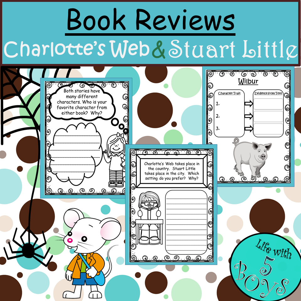 Charlotte's Web and Stuart Little Activities Book Reviews | Made By ...
