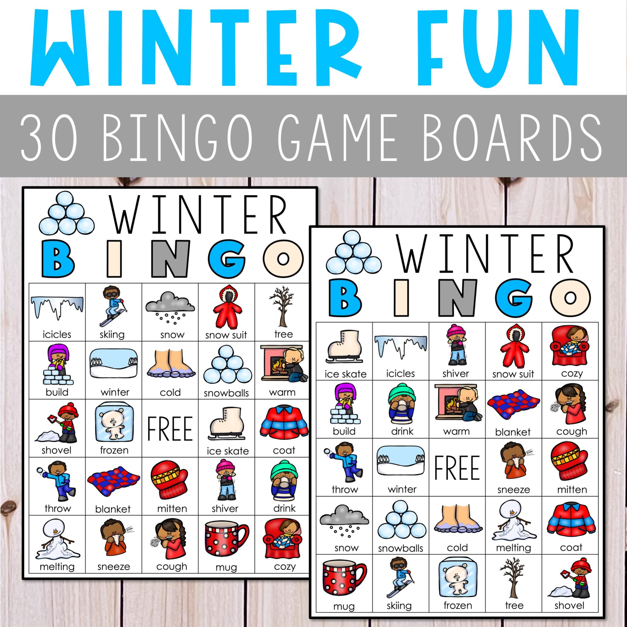 Winter Bingo Game Activity | Made By Teachers