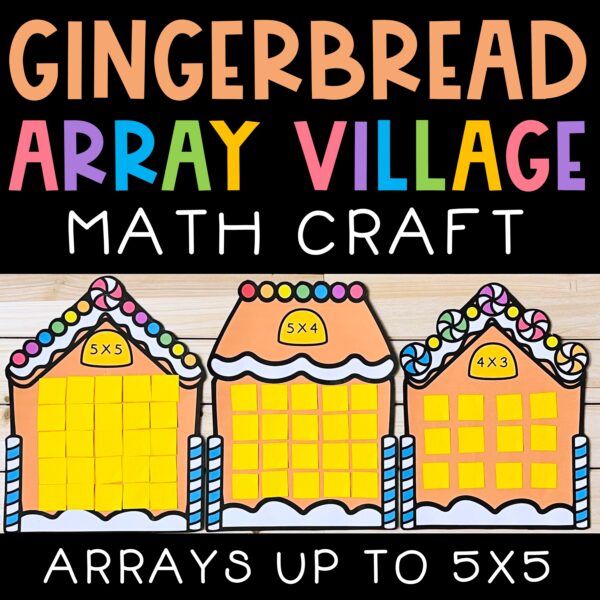 Gingerbread House Arrays Winter Craft Christmas Craftivity | Made By ...