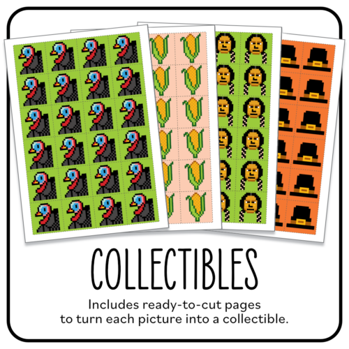 Thanksgiving Math Mystery Pictures Grade 3: Addition Subtraction ...