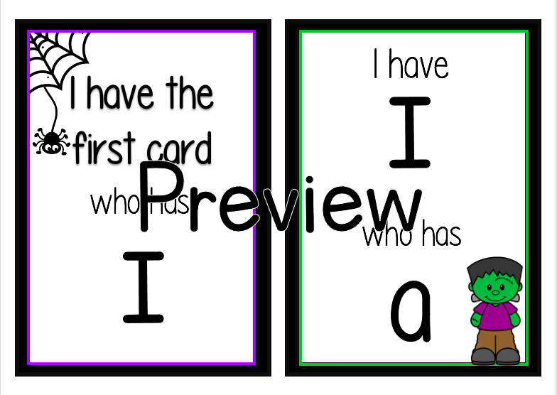 I Have Who Has Halloween Sight Words Jan Richardson Kindergarten | Made ...