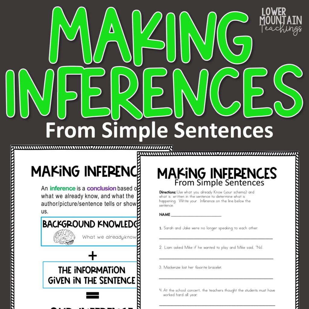 Making Inferences from Simple Sentences! and a Challenge | Made By Teachers