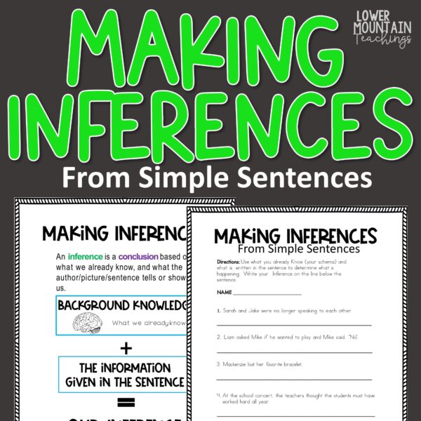 Making Inferences from Simple Sentences! and a Challenge | Made By Teachers
