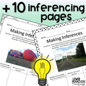 Making Inferences Using Pictures Activities Worksheets set #2 | Made By ...