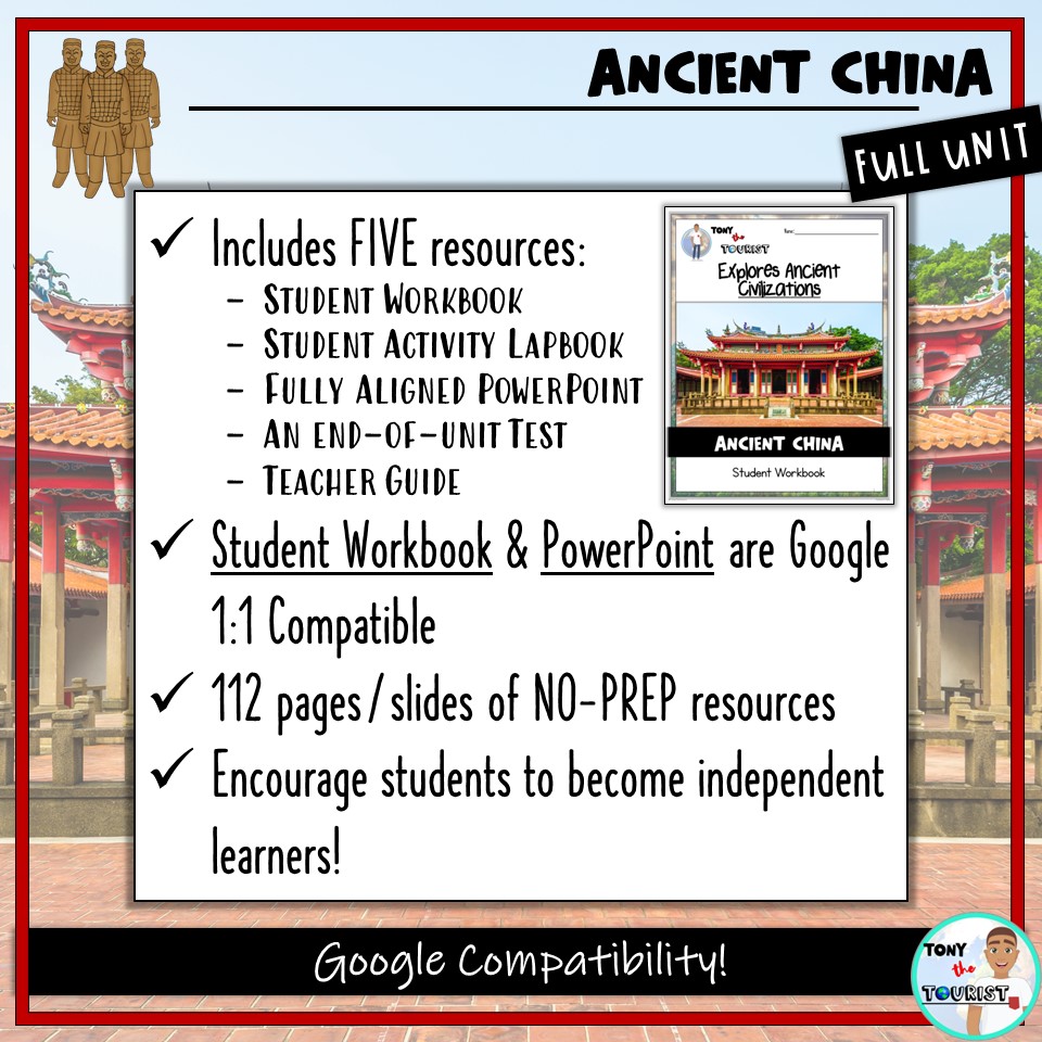 Ancient China Unit Bundle- Reading Passages, Activities, PowerPoint ...