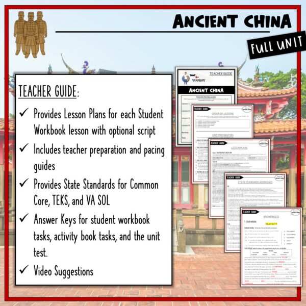 Ancient China Unit Bundle- Reading Passages, Activities, PowerPoint ...