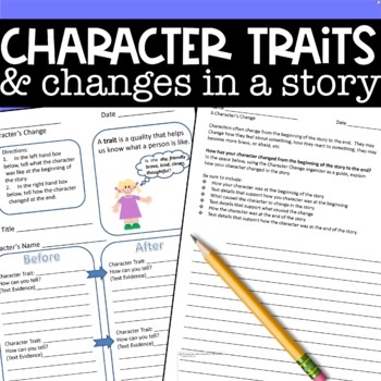 Character Traits and Changes in a Story - Made By Teachers