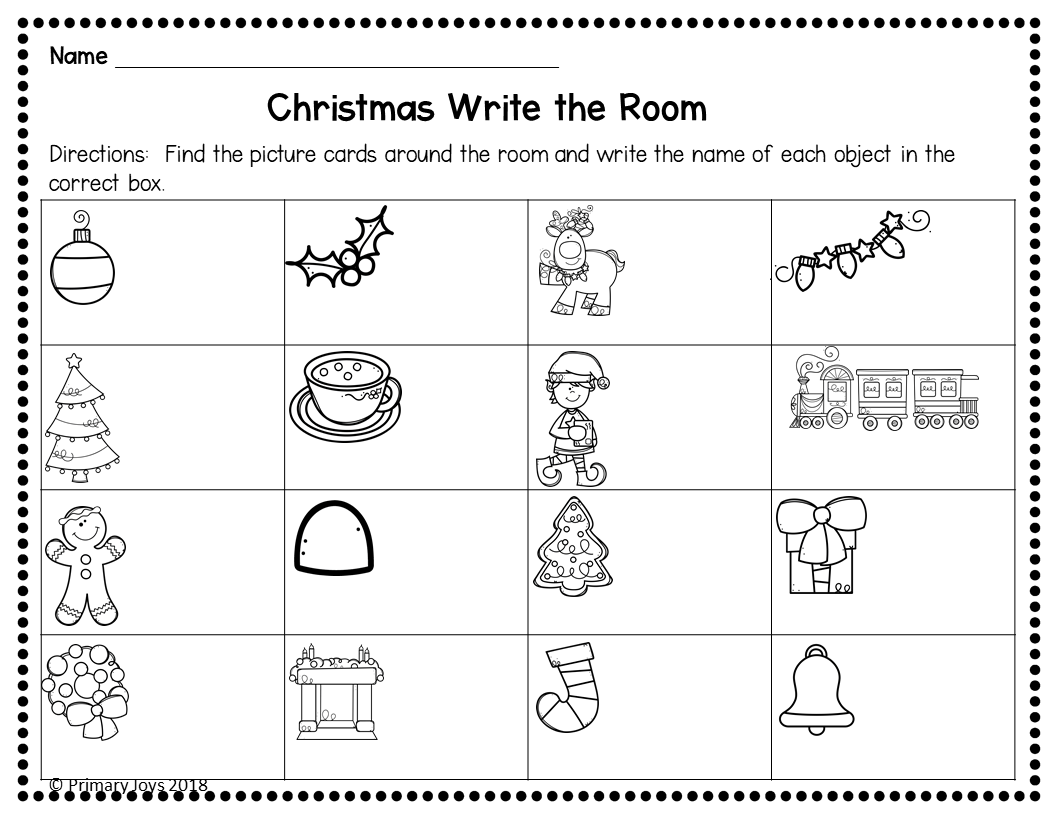 Christmas Write the Room | Made By Teachers