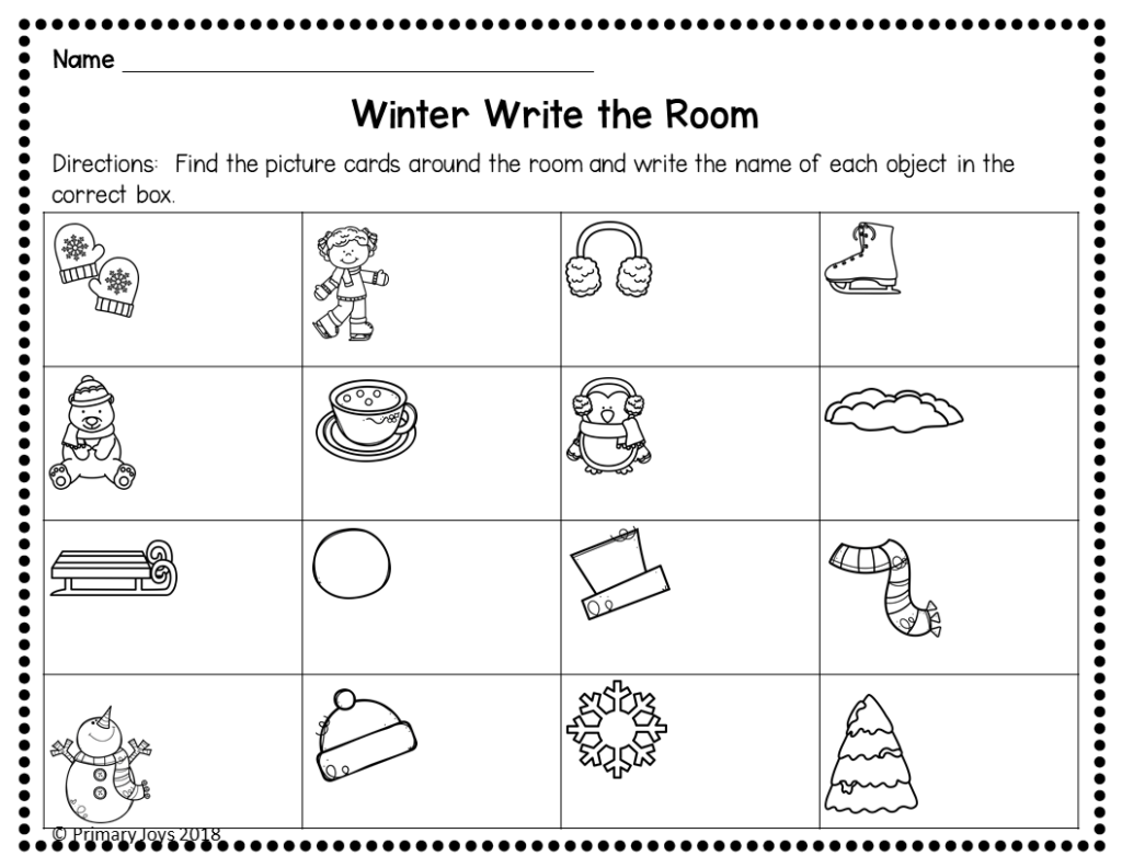 Winter Write the Room | Made By Teachers