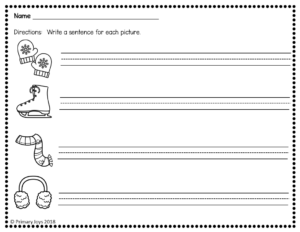 Winter Write the Room - Made By Teachers