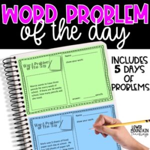 Problem of the Day Paper and Digital Use | Made By Teachers