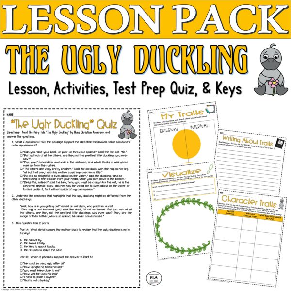 Fairy Tale Reading Comprehension Questions The Ugly Duckling Quiz ...