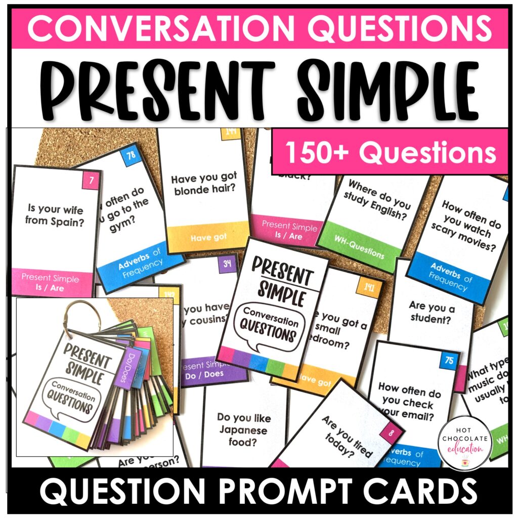 ESL Conversation Cards - Present Simple | Made By Teachers