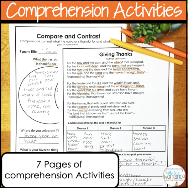 Thanksgiving Poems and Activities | Made By Teachers