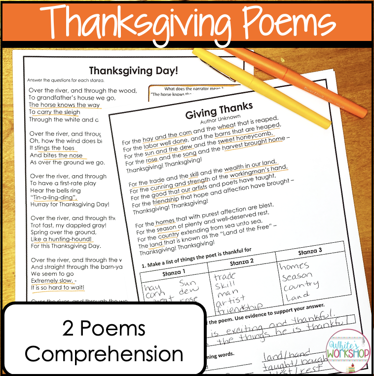 Thanksgiving Poems and Activities | Made By Teachers
