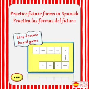 Future simple in Spanish with domino 120 tiles El futuro simple con ...