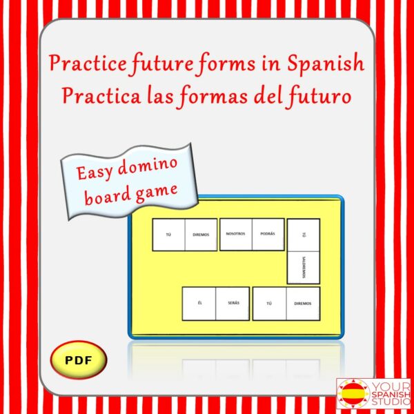 Future simple in Spanish with domino 120 tiles El futuro simple con ...