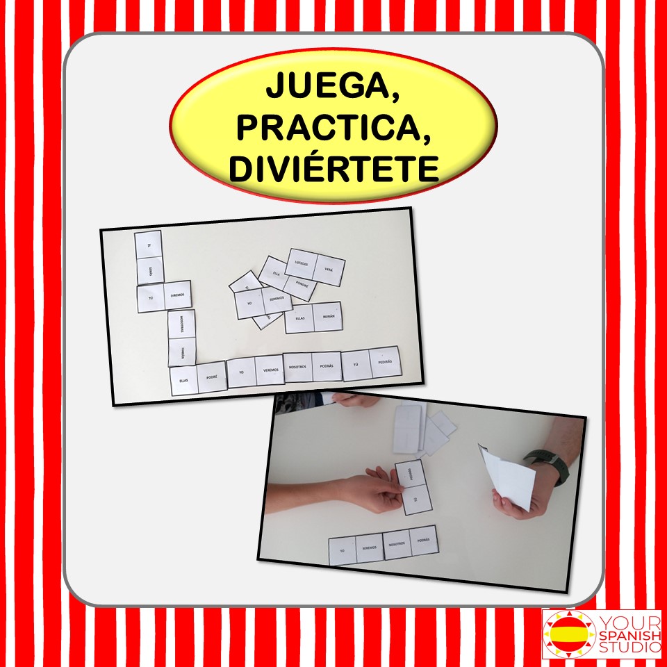 Future simple in Spanish with domino 120 tiles El futuro simple con ...